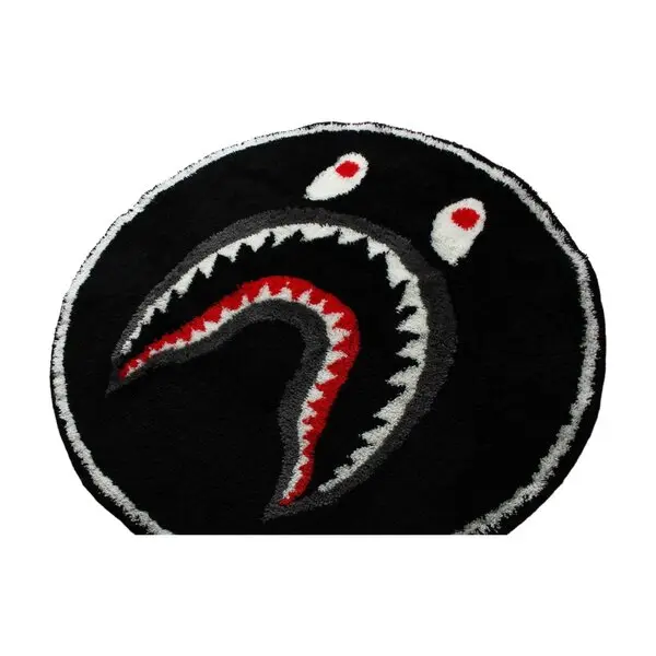A BATHING APE Shark Rug Mat