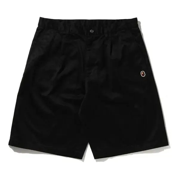 A BATHING APE One Point Wide Fit Chino Shorts - Black