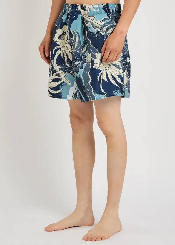 JW Anderson Hawaiian Printed Shell Swim Shorts