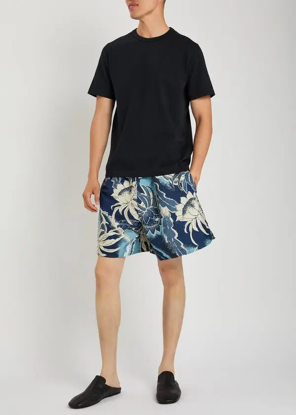 JW Anderson Hawaiian Printed Shell Swim Shorts