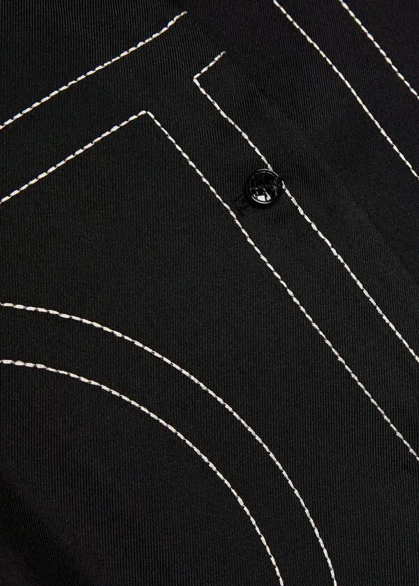 TOTEME Logo-monogrammed Silk Shirt