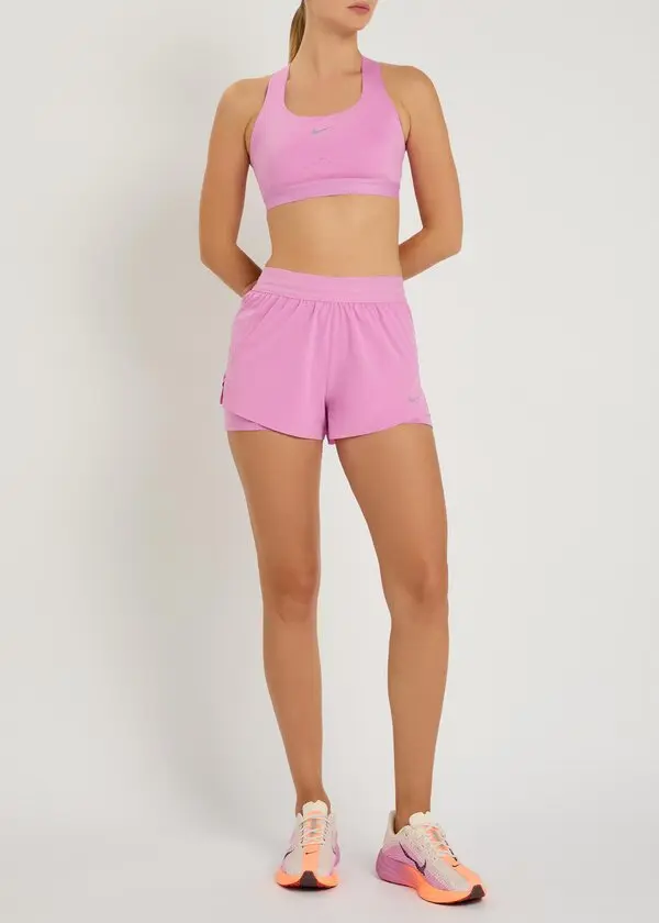 Nike Swift Logo Stretch-jersey Sports Bra