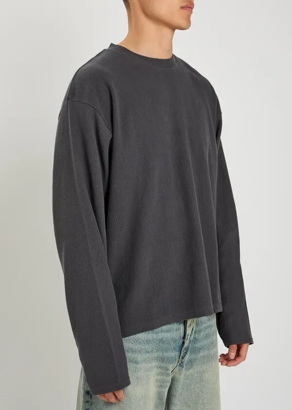 WON HUNDRED Steven Cotton-knit T-shirt - Black