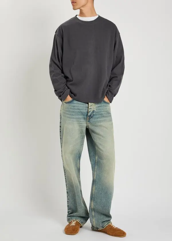 WON HUNDRED Steven Cotton-knit T-shirt - Black