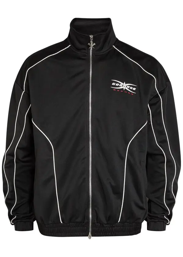 GODMADE Logo Trimmed Cotton Track Jacket