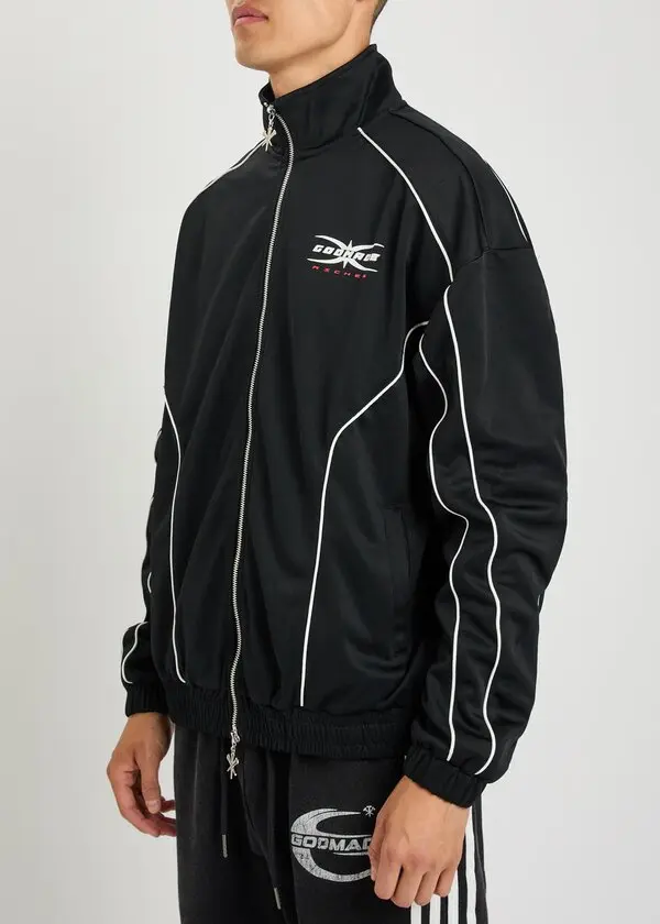 GODMADE Logo Trimmed Cotton Track Jacket
