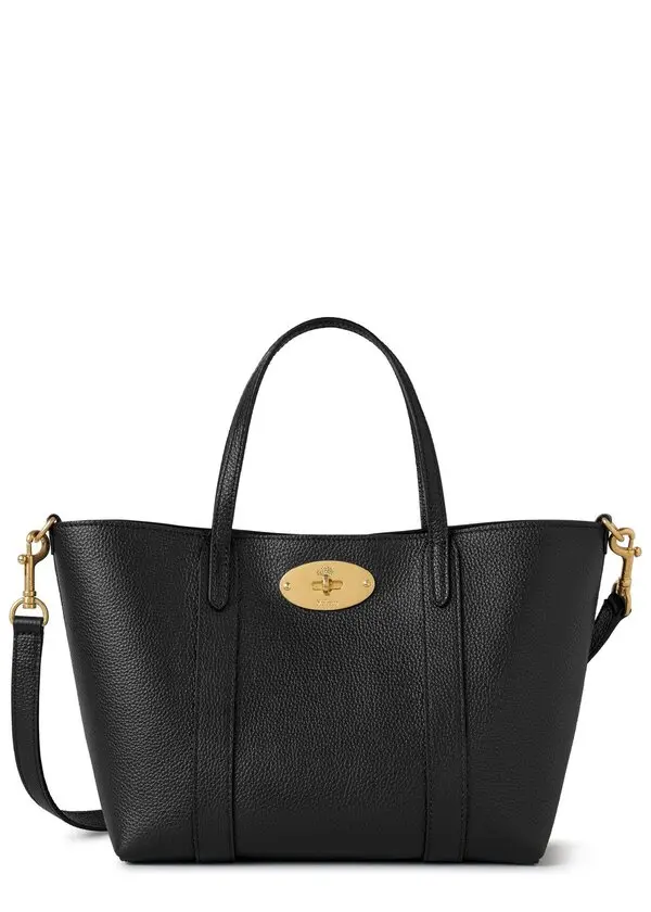 Mulberry Bayswater Mini Grained Leather Cross-body Bag - Black