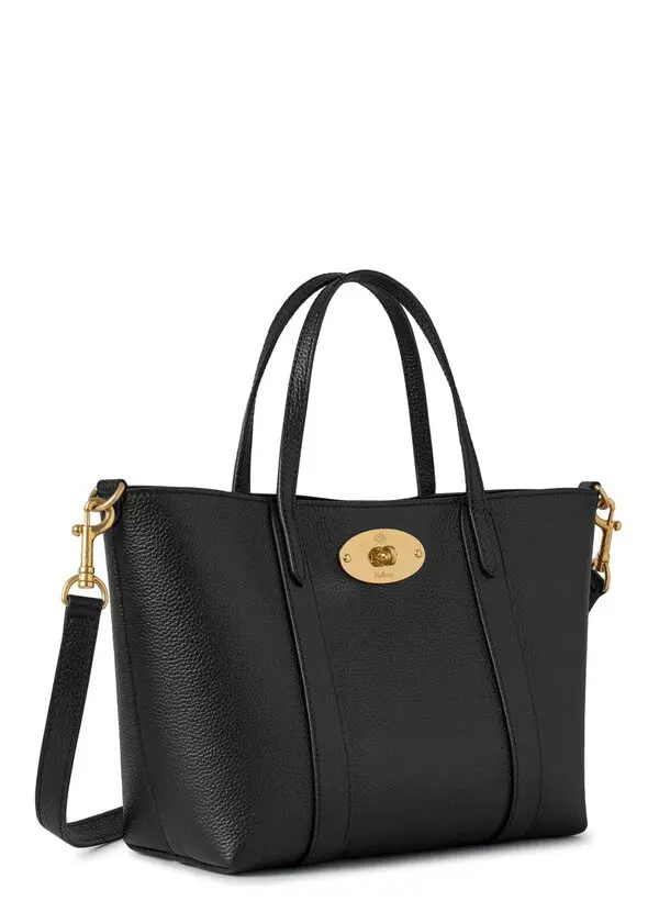 Mulberry Bayswater Mini Grained Leather Cross-body Bag - Black