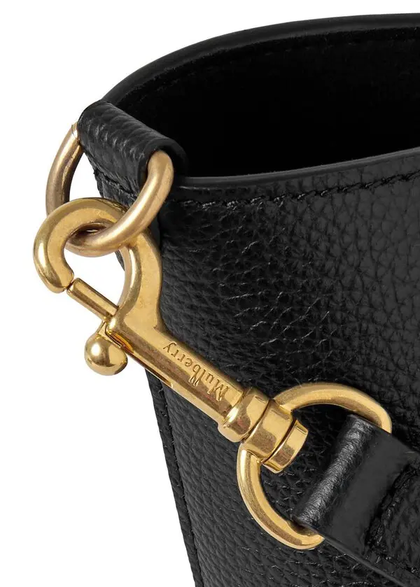 Mulberry Bayswater Mini Grained Leather Cross-body Bag - Black