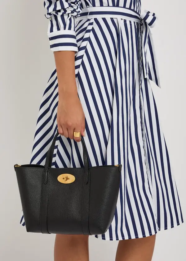 Mulberry Bayswater Mini Grained Leather Cross-body Bag - Black