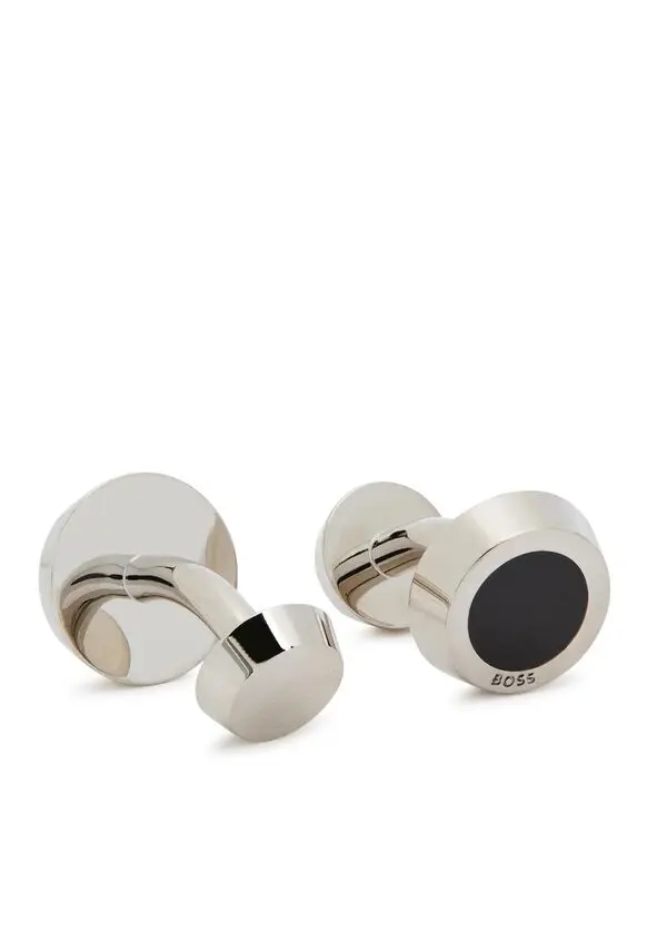 BOSS Simony Enamelled Cufflinks