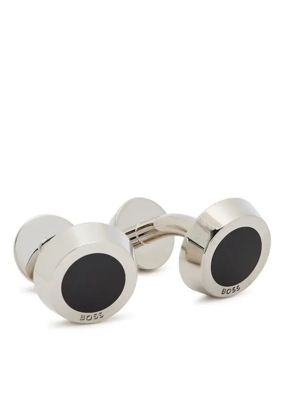 BOSS Simony Enamelled Cufflinks