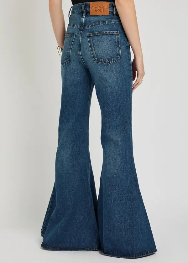 A.W.A.K.E. Mode Mirror Flared-leg Jeans