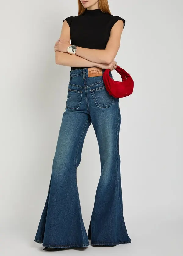 A.W.A.K.E. Mode Mirror Flared-leg Jeans