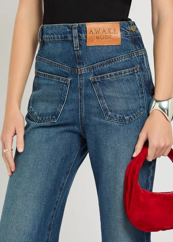 A.W.A.K.E. Mode Mirror Flared-leg Jeans