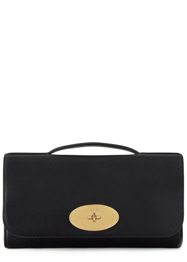 Mulberry Lily Vesta Nappa Leather Clutch - Black