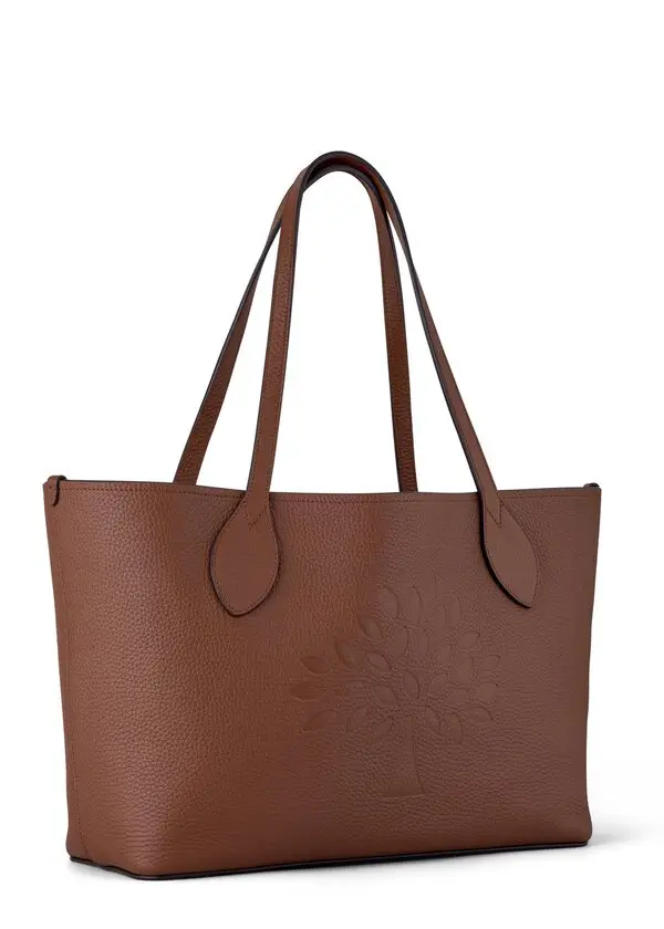 Mulberry Logo Grained Leather Tote Bag