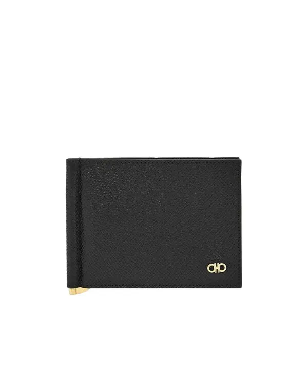 FERRAGAMO Gancini-plaque Leather Wallet