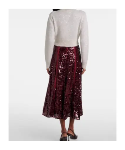 Erdem Embellished Cropped Alpaca-blend Cardigan