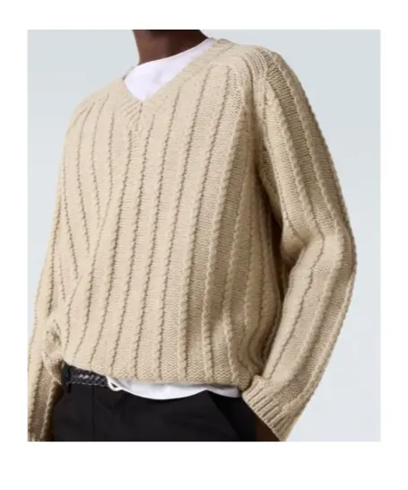 Studio Nicholson X Aaron Levine Sussex Virgin Wool V-neck Sweater