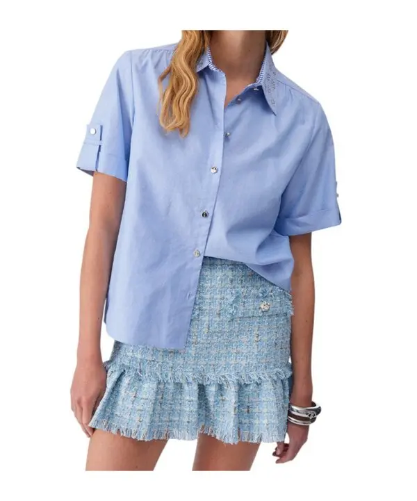 Liu Jo Bejewelled Oxford Shirt