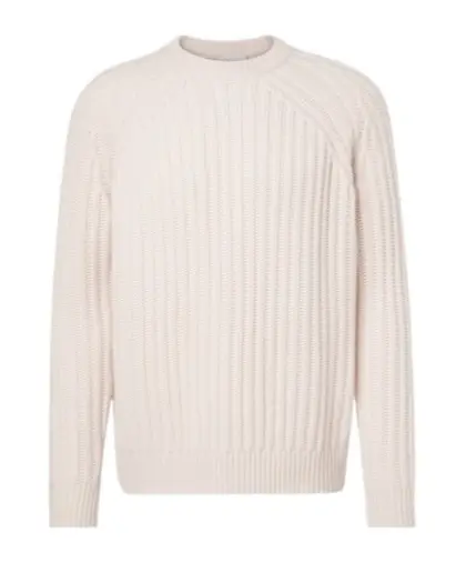ALLUDE Ribbed-knit Wool And Cashmere Sweater - White