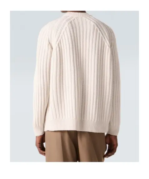 ALLUDE Ribbed-knit Wool And Cashmere Sweater