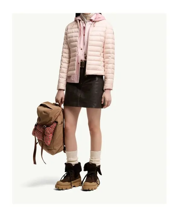 Moncler Igelhood Zip-up Short Padded Jacket - Pink