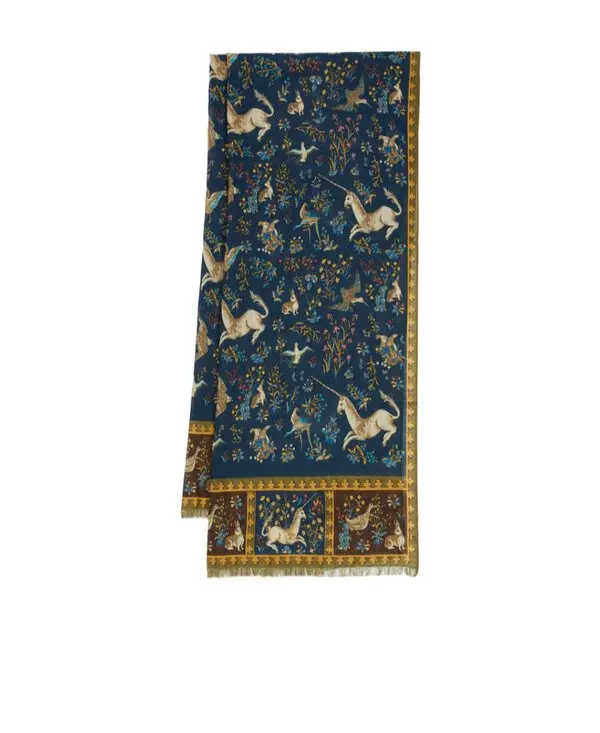 DRAKE'S LONDON Printed Scarf