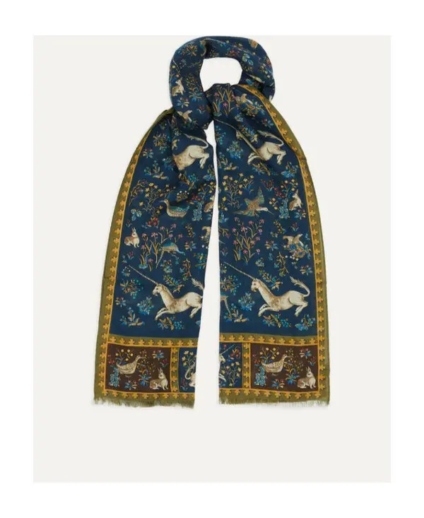 DRAKE'S LONDON Printed Scarf