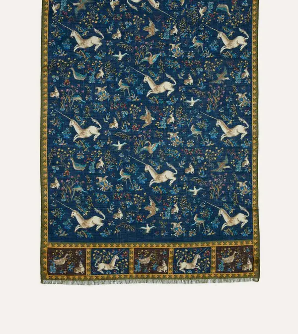 DRAKE'S LONDON Printed Scarf