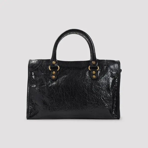 Balenciaga Lamb Leather Shoulder Bag - Black