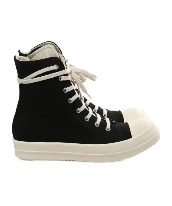 Rick Owens Round Toe Lace-up Sneakers