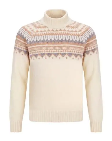 GRAN SASSO Super Geelong Turtleneck Size Virgin Wool, Polyamide, Geelong Wool - Cream