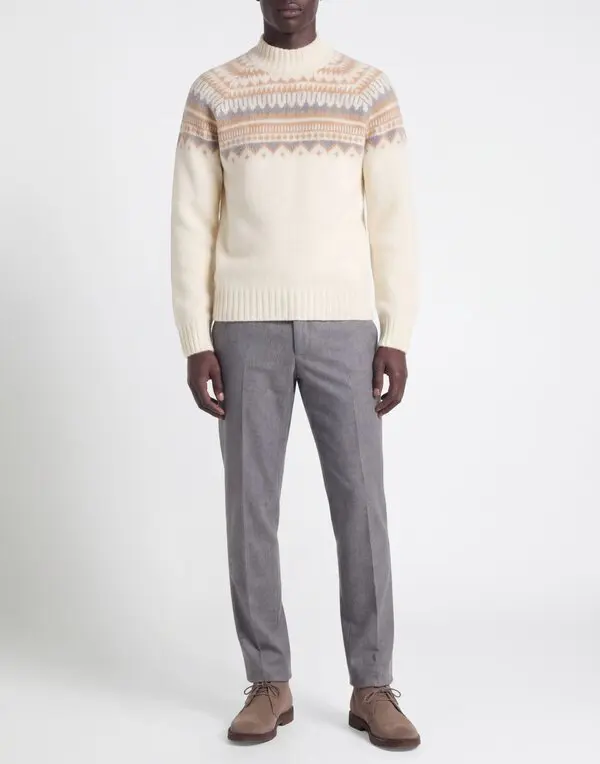 GRAN SASSO Super Geelong Turtleneck Cream Size Virgin Wool, Polyamide, Geelong Wool