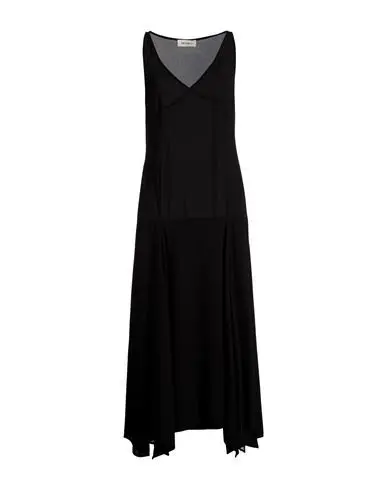MEIMEIJ Chiffon Maxi Dress With Deep Neckline