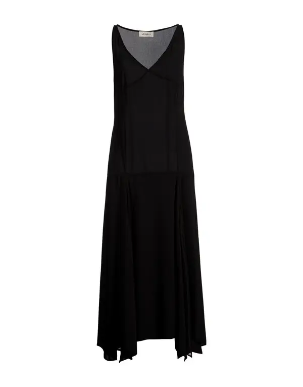 MEIMEIJ Chiffon Maxi Dress With Deep Neckline