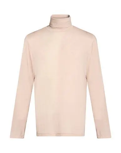 TAKESHY KUROSAWA Turtleneck Blush Size Tencel, Wool, Elastane