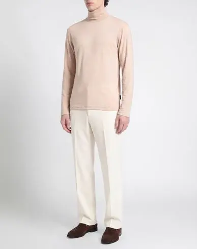 TAKESHY KUROSAWA Turtleneck Blush Size Tencel, Wool, Elastane