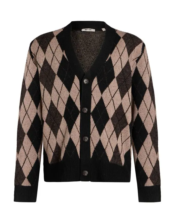 ONLY & SONS Argyle Cardigan