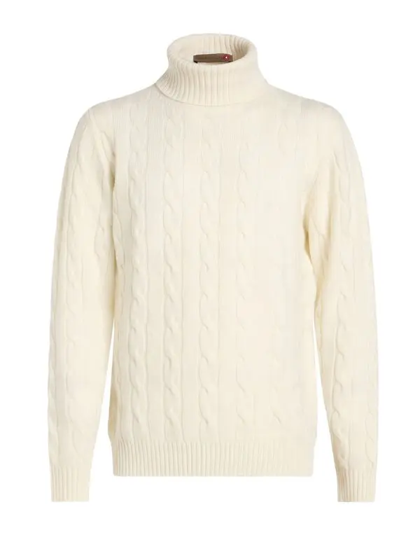 MESSAGERIE Turtleneck Ivory Size Virgin Wool - White