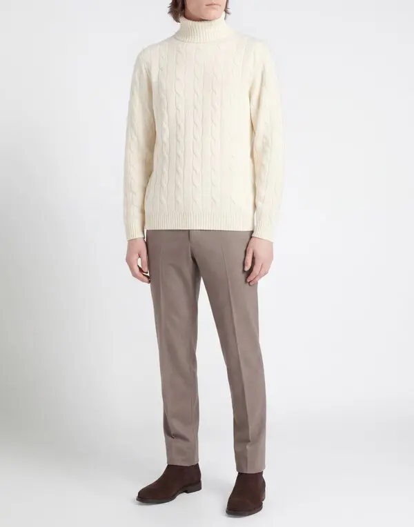 MESSAGERIE Turtleneck Ivory Size Virgin Wool - White