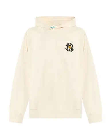 BARROW French Terry Hoodie With Appliqué And Beads - Ivory