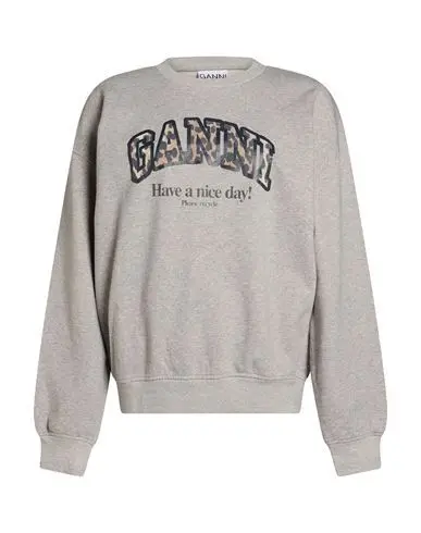 GANNI Sweatshirt Size Organic Cotton - Grey