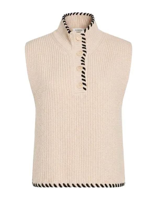 Sandro Turtleneck Size Wool, Polyamide