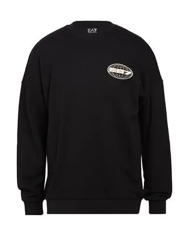 EA7 Crewneck Cotton Sweatshirt - Black