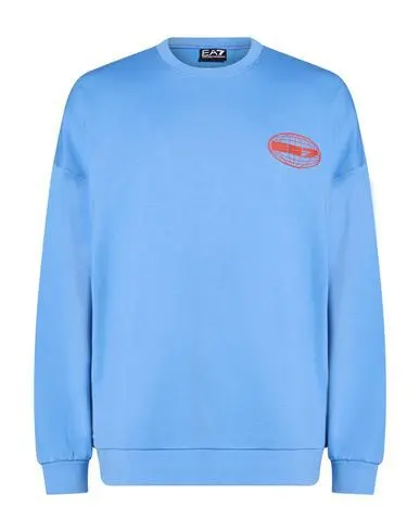 EA7 Sweatshirt Sky Size Cotton - Blue