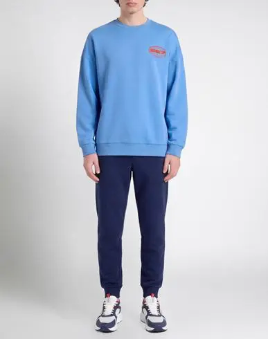 EA7 Sweatshirt Sky Size Cotton - Blue