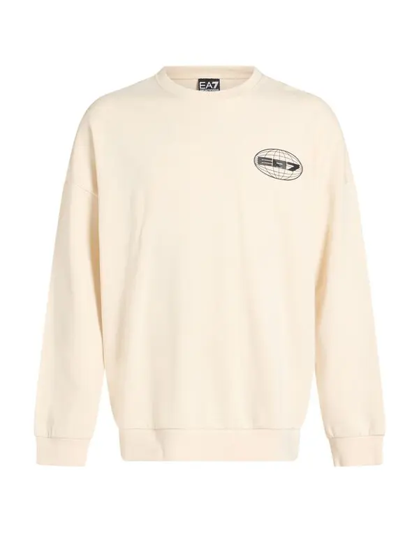 EA7 Cotton Sweatshirt - White