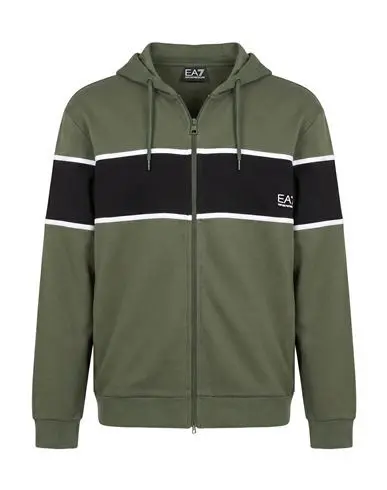 EA7 Sweatshirt Military Size Cotton, Elastane